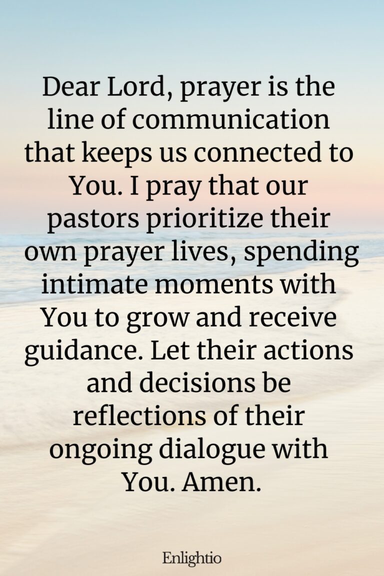 29 Prayers for Pastors (+ Bible Verses)